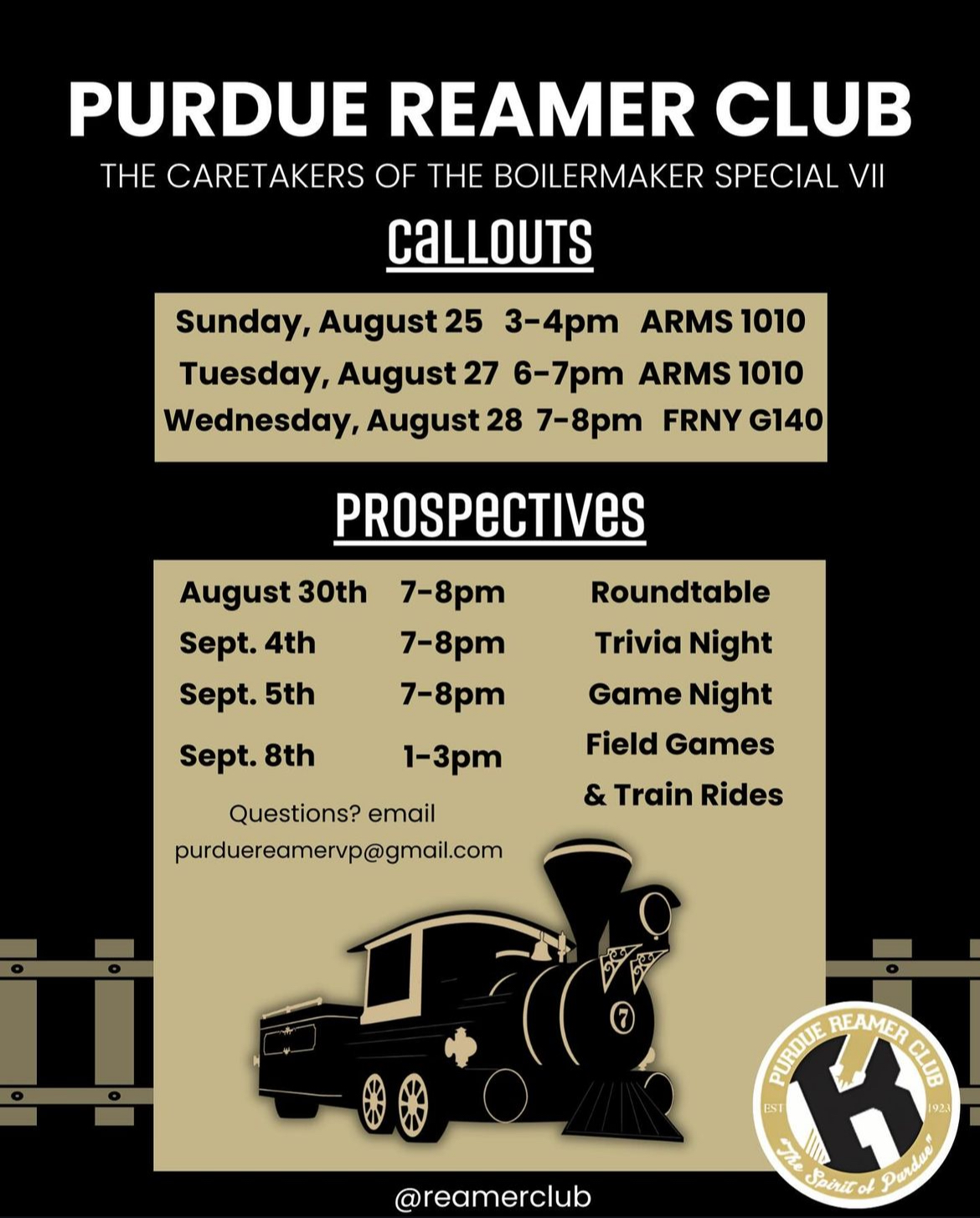 Prospectives – Purdue Reamer Club